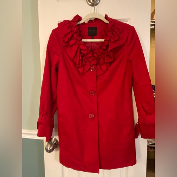 The Limited | Jackets & Coats | The Limited Long Blazer With Ruffle ...